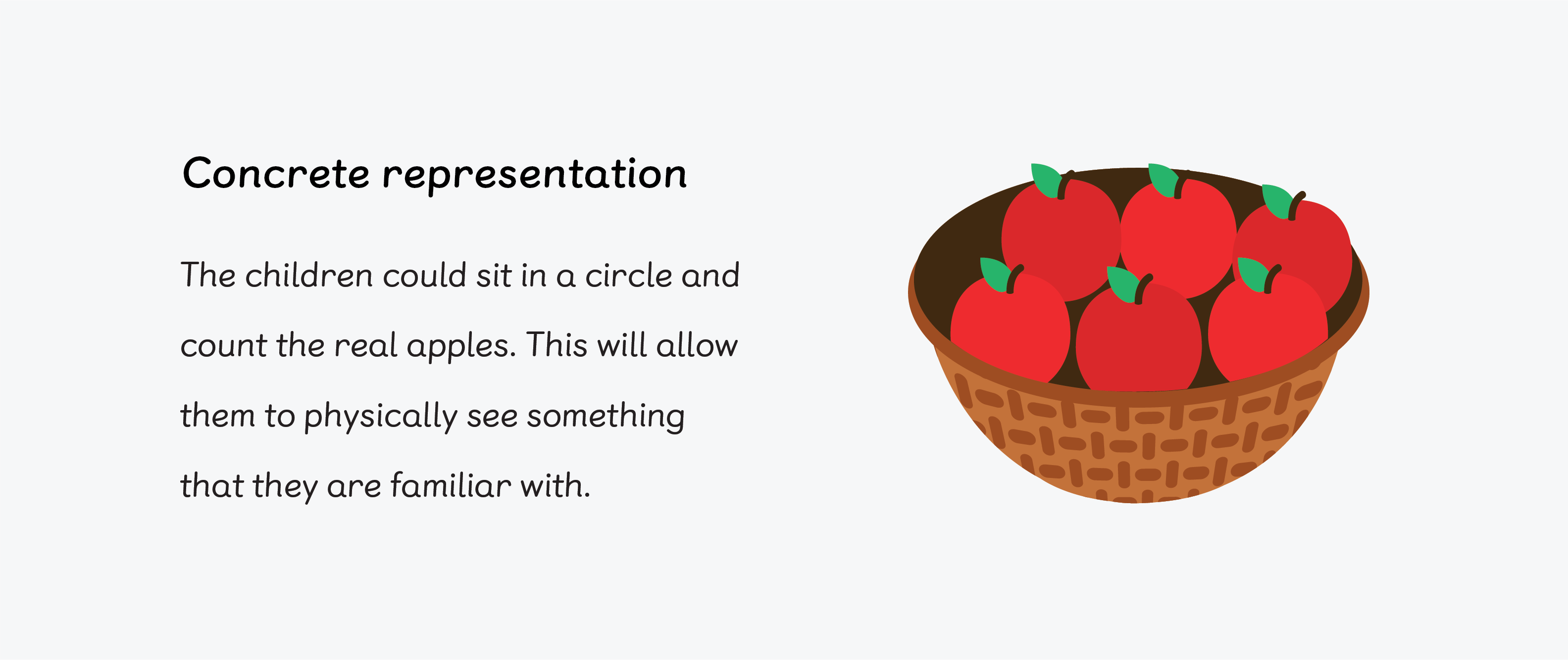 CPA Concrete, Pictorial, Abstract approach is so important the Early Years.